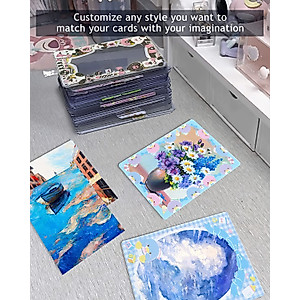 Top Loader for Cards 100 ct, 35 PT Premium 50 Top Loader and 50 Clear Soft Sleeves, Thick Hard Plastic Card Sleeves, 3" x 4" Trading Cards Protector for Game Cards, Sports Cards, Trading Cards