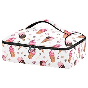 Kcldeci Insulated Thermal Food Carrier Insulated Casserole Carrier for Hot or Cold Food,Ice Cream Popsicle Insulated Tote Bag for Potluck Cookouts Parties Picnic,Lasagna Lugger