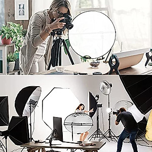 NEEWER Extendable Reflector Holder Arm, Photo Studio Telescopic 27.9” to 47.2” Boom Arm 360 Degree Swivel Reflector Bracket for Product and Portrait Photography, Ideal for Studio & Outdoor Photography