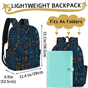 Toddler Backpack for Boys Girls, Kids Backpacks for Preschool, Kindergarten, Elementary School with Padded Back, Sturdy School Bags Children Bookbags Casual Travel Back Pack (Robot)