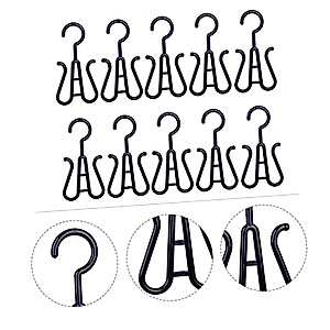 Unomor 10pcs Shoe Rack Foldable Shoe Rack Bike Hanging Hooks Towel Hook Towel Hook for Bike Shoe Holder Laundry Sock Drying Hanger Shoes Hanger Shoe Holder for Shop Shoe Hanging Hook