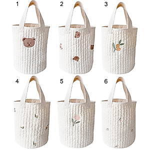 JENPECH Diaper Caddy Organizer - Large Portable Nursery Storage Bin and Car Travel Organizer - Portable Baby Changing Organizer Hanging Storage Caddy 2