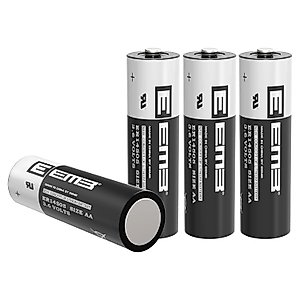 EEMB 4Pack ER14505 AA 3.6V Lithium Battery Li-SOCL₂ Non-Rechargeable Battery SB-AA11 LS14500 TL-5903 SL-360 S7-400 ER14500 for Sensor Water Electricity Meter Gas PLC Facility Equipment Spare Battery