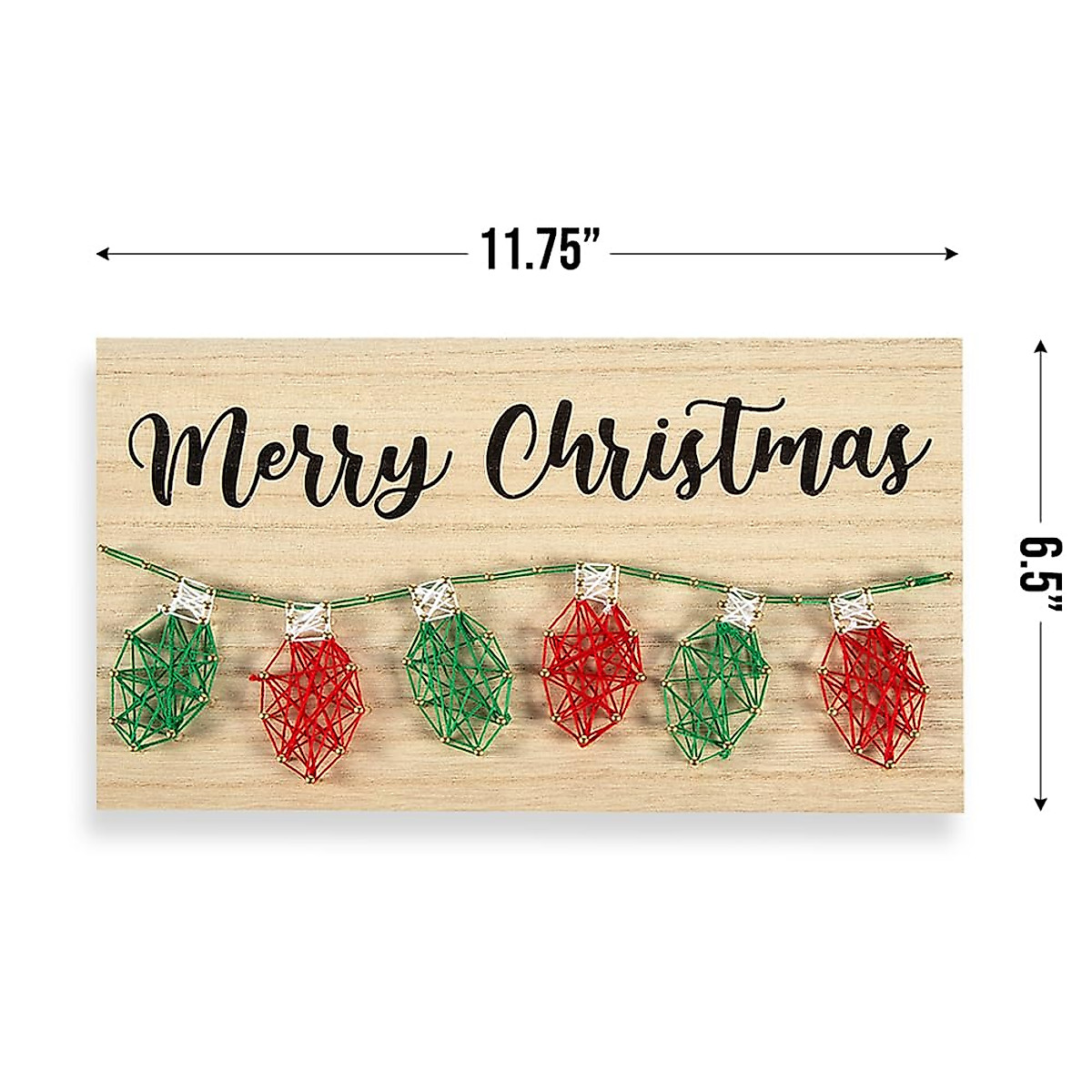 Christmas Lights String Art Craft