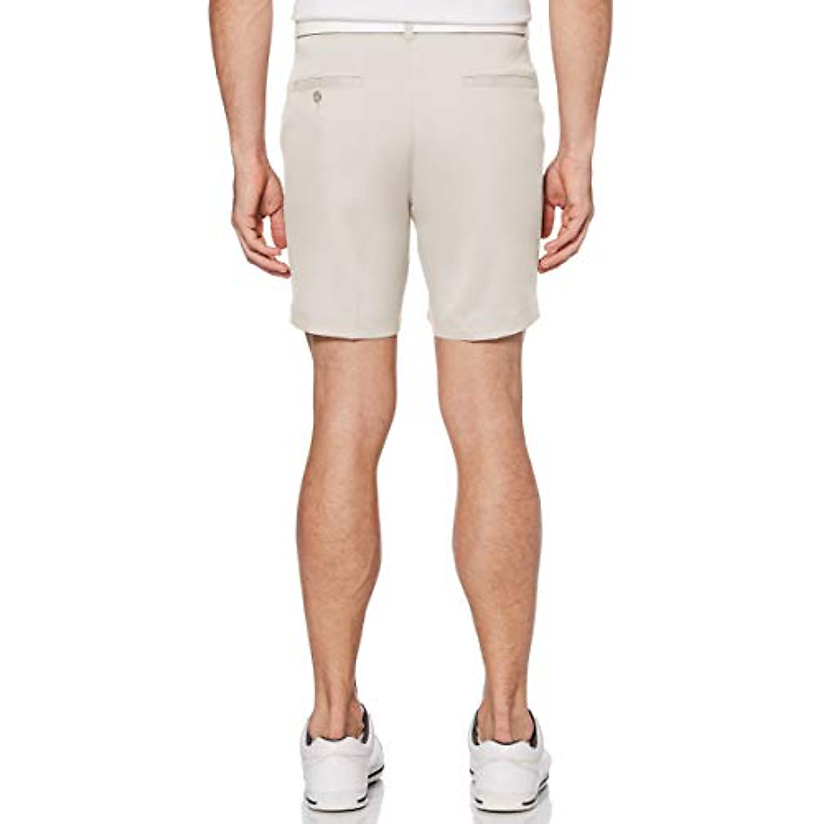 PGA TOUR Men's 7" Flat Front Golf Shorts with Active Waistband, Silver Lining, 32