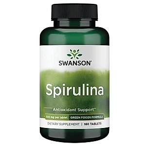 Swanson Spirulina 500 Milligrams 180 Tabs