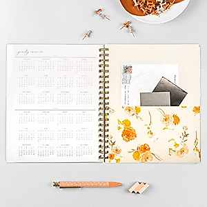 Blue Sky Life Note It 2023-2024 Academic Year Weekly and Monthly Planner Notes, 8.5" x 11", Frosted Cover, Wirebound, Hannah Frosted (142588-A24)