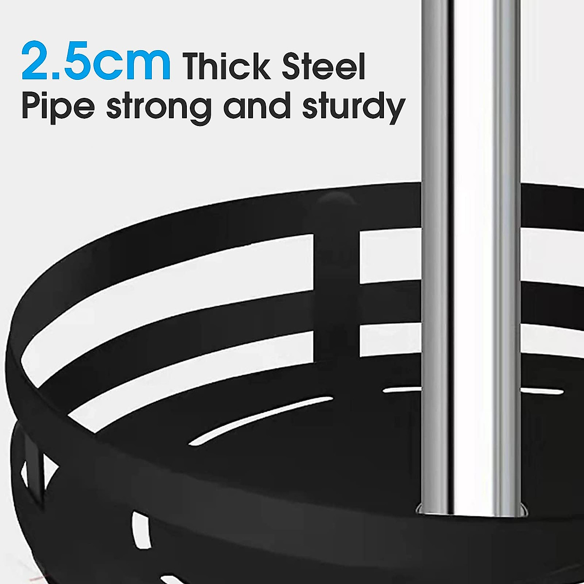 2 Tier Turntable Organizer, 360 Degree Rotating Turntable 9 "Non-Skid Rotating Tissue Storage Container, Bathroom, Kitchen, cabinets, Pantry, countertop Organizer…