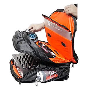 Rockville DJ Laptop/Gear Travel Backpack Bag w/ Headphone Compartment+Dividers, Black