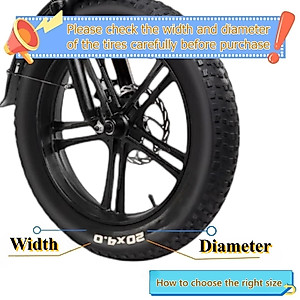 20x4.0 Fat Tire Tube 20x4 Bike Tube Compatible with 20x3.5/4.0 Tube for 20 Inch 20" ebikes Fat Beach Bikes-2 Pack