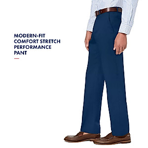 Tommy Hilfiger Men's Classic Stretch Chino Pants – Modern Fit, Wrinkle & Water-Resistant, Versatile & Comfortable for Work or Casual Wear | Navy,34X32L