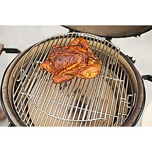 Aura outdoor products Stack Rack Grill Extender for Big Green Egg, Kamado Joe, Vision Grills and More!