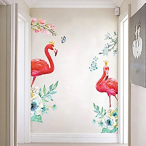 ZHUANGSHI Cartoon Wall Stickers 2sheets Tropical Decor for Boys Kids Bedroom Bathroom Wallpaper Birthday Party Supplies