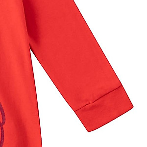 Sesame Street Boys’ Elmo or Cookie Monster Zip Up Long Sleeve Hooded Romper for Newborn, Infant and Toddler Kids