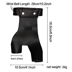 TOPARCHERY Archery Hand Guard Protector Shooting Glove Black for Left Hand (Black)