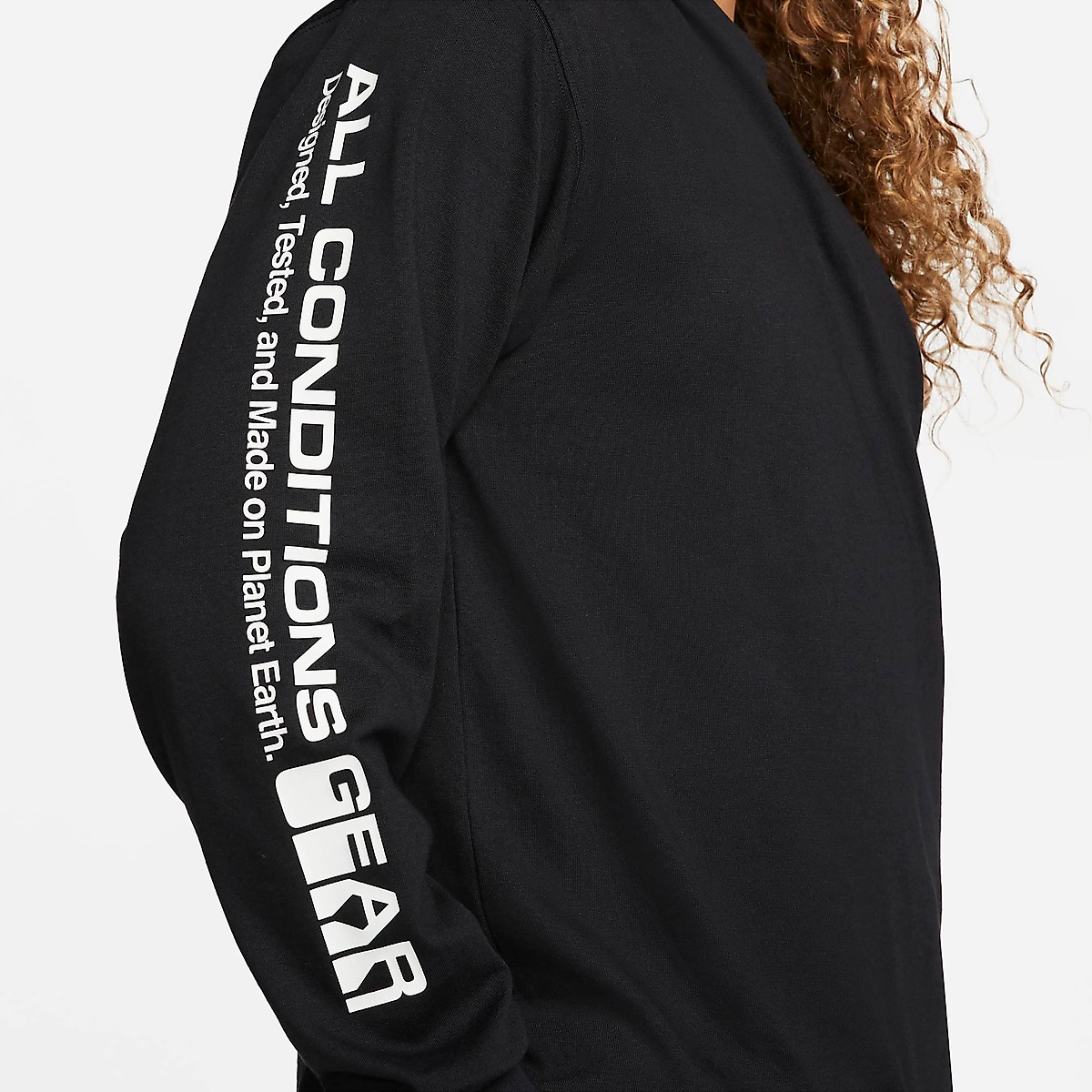 Nike ACG Men's Long-Sleeve T-Shirt (as1, Alpha, l, Regular, Regular, Black)