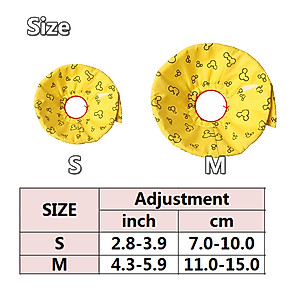 2 Pack of Soft Hamster Cone Recovery Collar for Small Animals After Injury, Neck Cover Avoiding Scratch The Wound to Heal Faster, Adjustable E-Collar Pet Cone for Guinea Pig(Color Random)