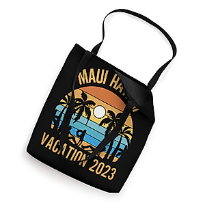Maui Hawaii Vacation 2023 Retro Beach Family Matching Group Tote Bag