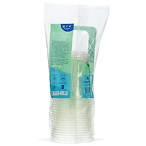 Repurpose Compostables Plant-Based Clear Cold Cup, 12 Ounce Party Cups, 20 Cups