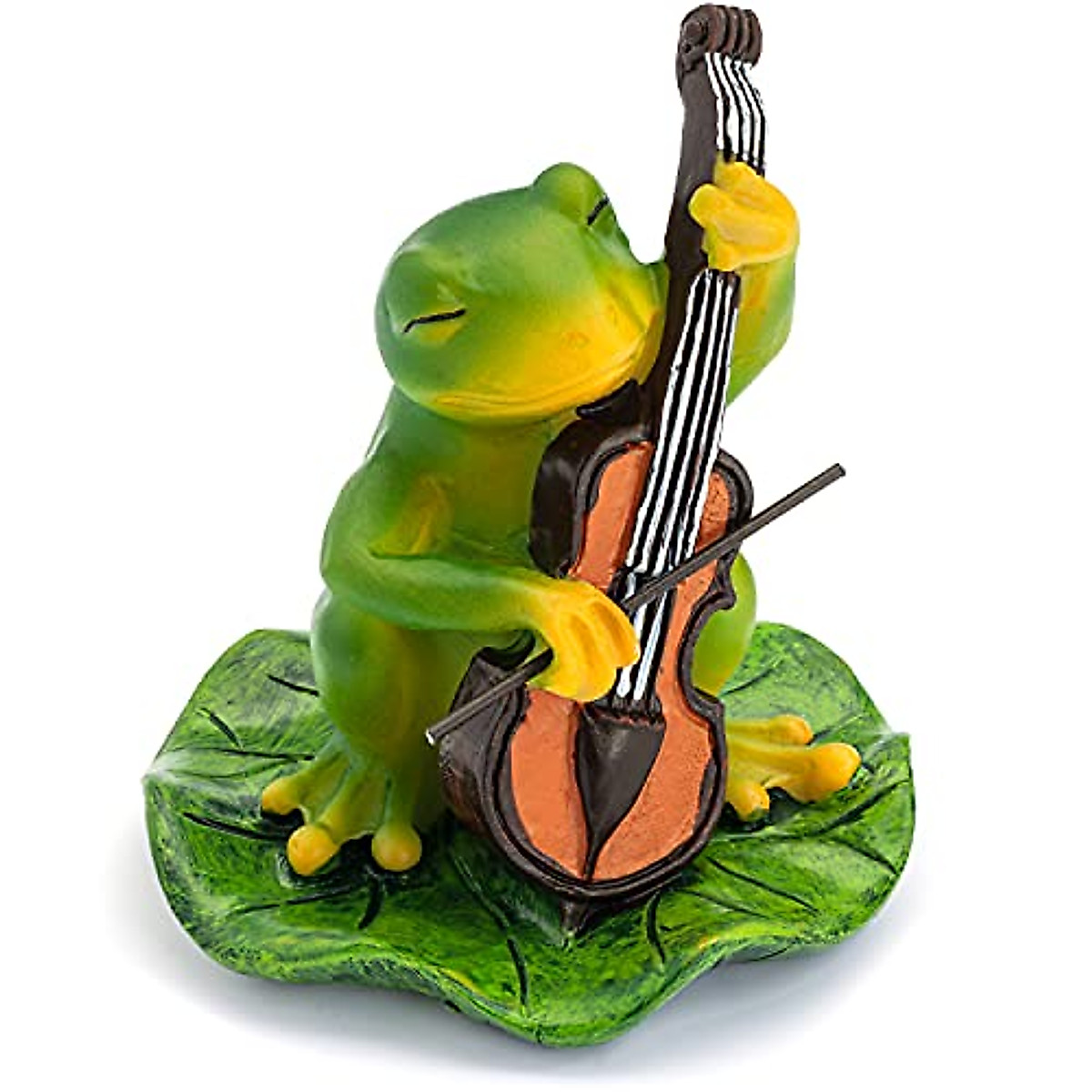 Miniature Frog Garden Statue - 2" Tall - Mini Outdoor Accessory Figurine for Fairy Garden