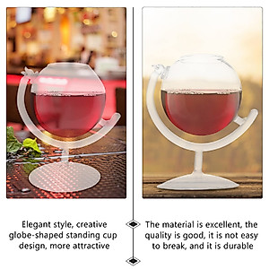 Cocktail Glasses Set of 4, Wine Glasses Cocktail Cups Wine Globe Decanter Fancy Fun Cocktail Glasses for Home Bar Club Party Novelty Drinking, Juice, Wine