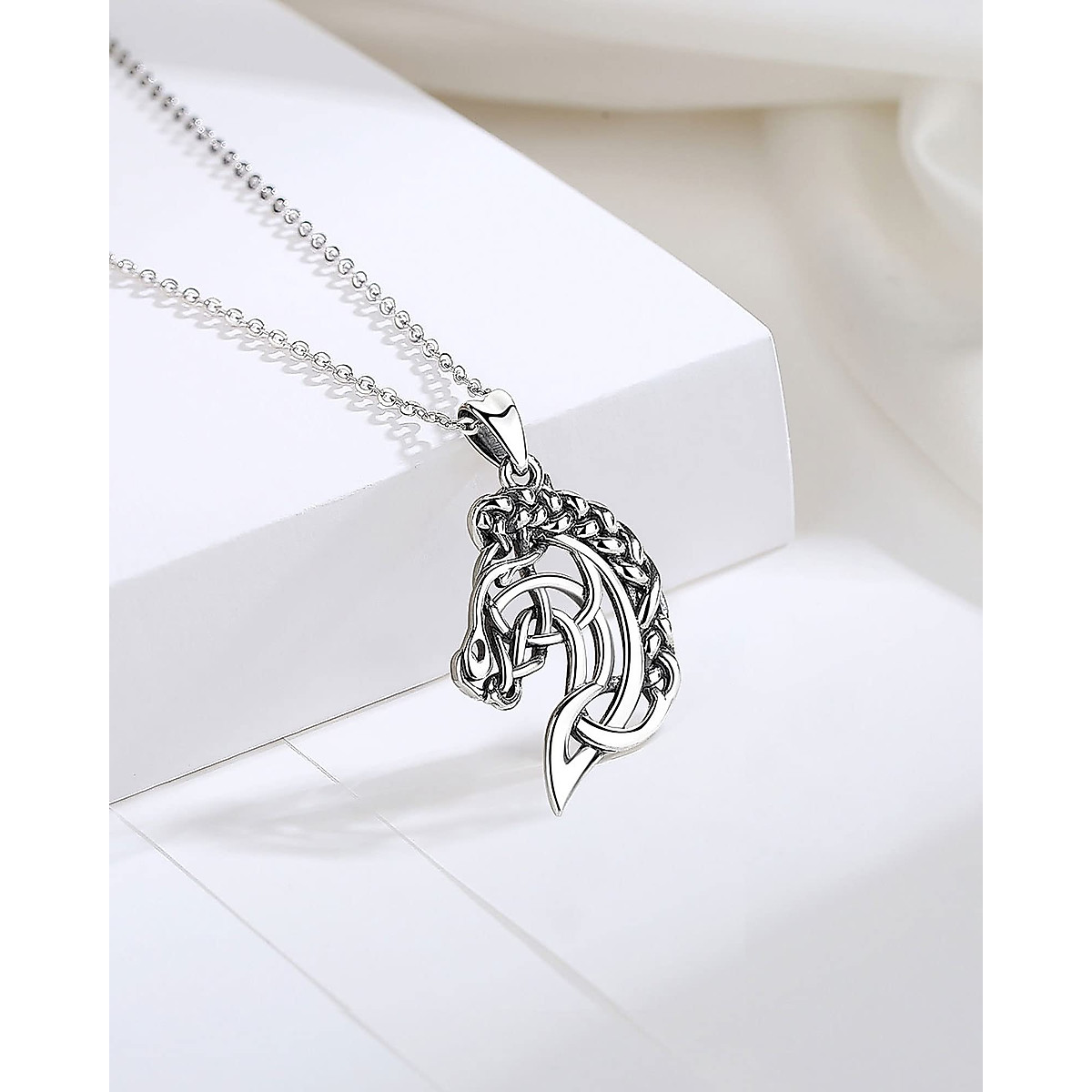 CELESTIA Horse Gifts for Women Sterling Silver Horse Pendant Necklace Horse Jewelry Gifts for Horse Lovers