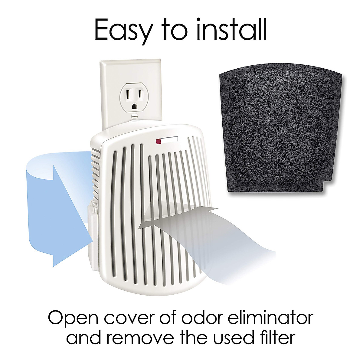 Hamilton Beach TrueAir Replacement Carbon Filter for Odor Eliminators, Neutralizes Pet Smells, 1-Pack (04294G), 1 Count (Pack of 1)