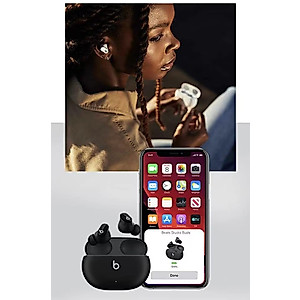 Real Wireless Bluetooth Headset Active Noise Reduction in Ear Sports Headset (Black)