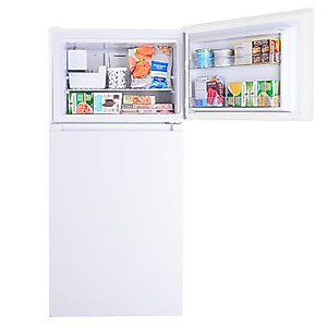Kenmore 30 in. 18.1 cu. ft. Capacity Refrigerator/Freezer with Adjustable Glass Shelving, Humidity Control Crispers, Ice Maker, ENERGY STAR Certified, White