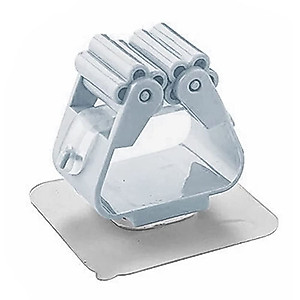 1pc Wall Mounted Mop Holder Home Mop Broom Storage Rack Organizer Storage Shelf Kitchen Tools Random Color