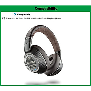 DowiTech Professional Headset Replacement Earpads Cushion Headphone Ear Pads Compatible with Plantronics Backbeat Pro 2 Bluetooth Noise Cancelling Headphone