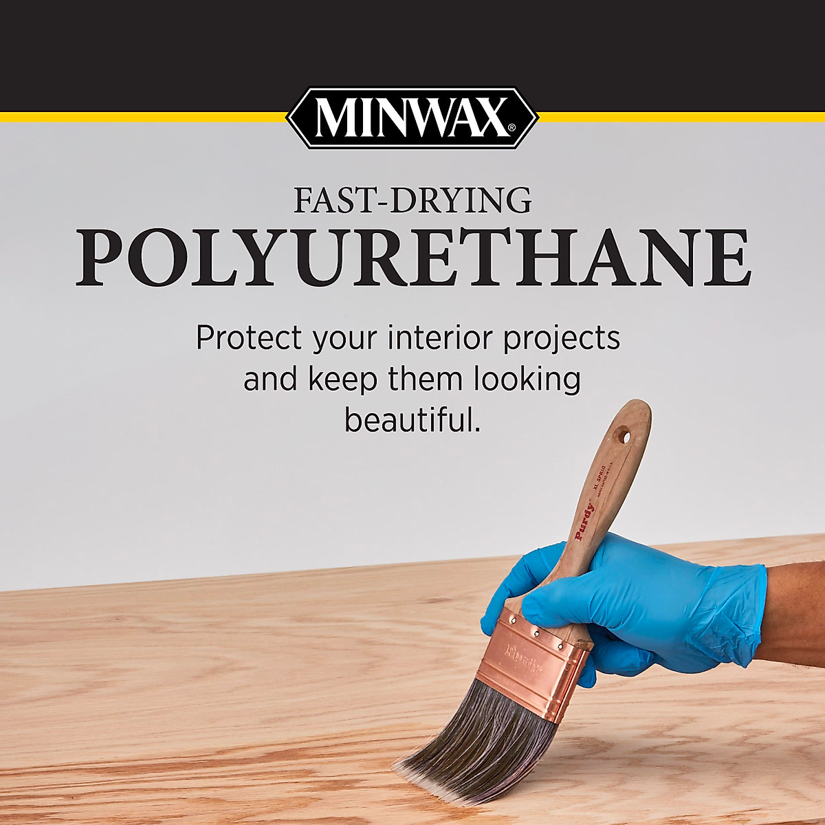 Minwax 1/2 pt 23010 Clear Fast-Drying Oil-Based Polyurethane, Warm Satin