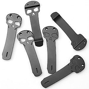 BOYAGU Sheath Back Clip Waist Clip TC4 Titanium Alloy Pocket Clip ( Size : B )