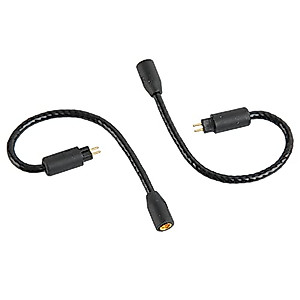 FECAMOS MMCX to 2 Pin 0.78mm Adapter Cable, Gold Plated Interface MMCX to 2 Pin 0.78mm Adapter Universal 2pcs Small OFC Wire Core for ZS3 for ZST for AS06