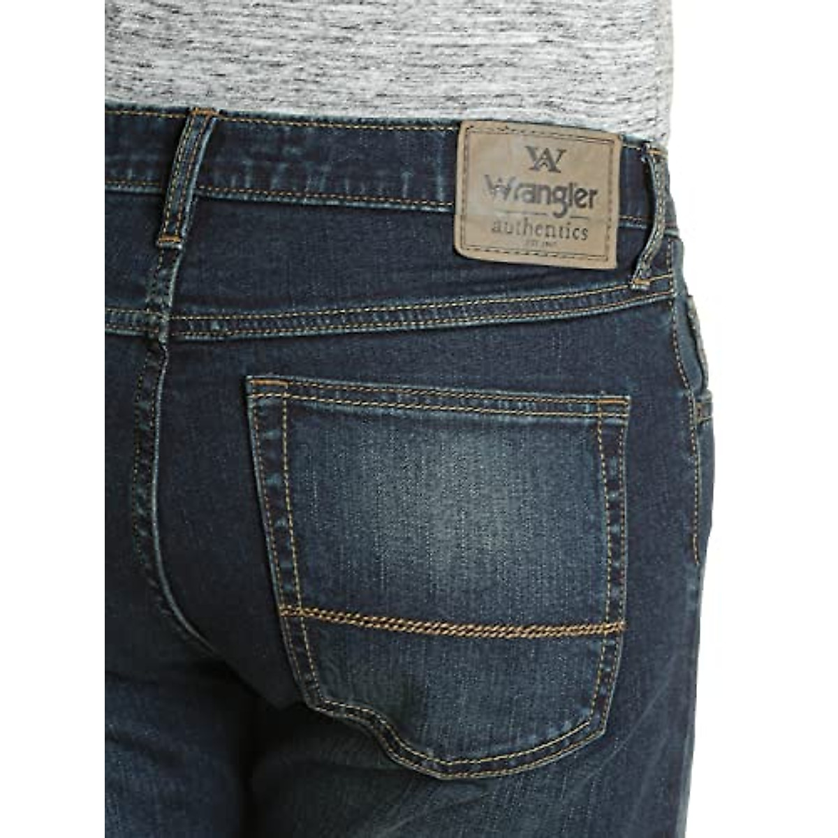 Wrangler Authentics Men's Relaxed Fit Boot Cut Jean, Dirt Road, 34W x 32L