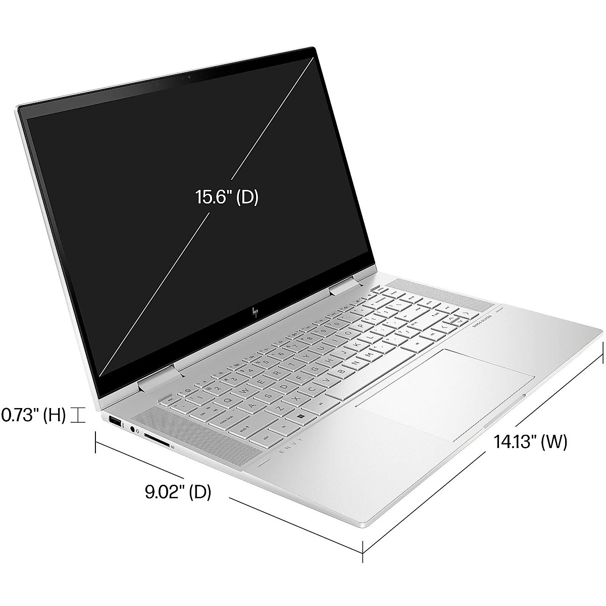 2022 HP Envy X360 15.6" FHD IPS Touchscreen 2-in-1 Laptop Intel EVO Platform i7-1255U 10-Core Iris Xe Graphics 32GB DDR4 1TB SSD Thunderbolt 4 WiFi 6E Backlit KB Windows 10 Pro with 32GB USB Drive
