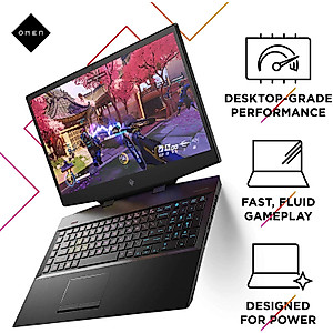 HP OMEN 17 Premium Gaming Laptop PC, 17.3 FHD 144Hz IPS Display, Intel Core i7-10750H, RTX 2070 8GB, 32GB DDR4 RAM, 1TB SSD + 1TB HDD, Webcam, RGB Backlit Keyboard, WiFi 6, Win 10 Home, Black