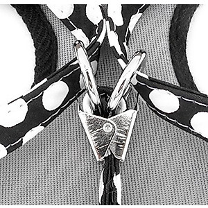 SELMAI Small Dog Harness Vest Leash Set Polka Dot/Camo Mesh Padded No Pull Leads for Puppy Pet Cat (Large (Pack of 1), Black)