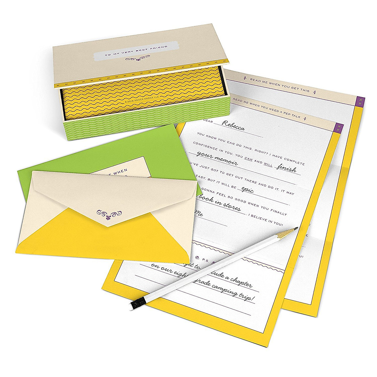 Knock Knock Letters to My Very Best Friend Read Me When Box