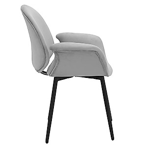 Dining Chair, Mid-Back Support Vanity Chair, Velvet Dining Chair for Makeup and Bed Room and Dining Room, Dining Office Chair,Office Waiting Chairs,