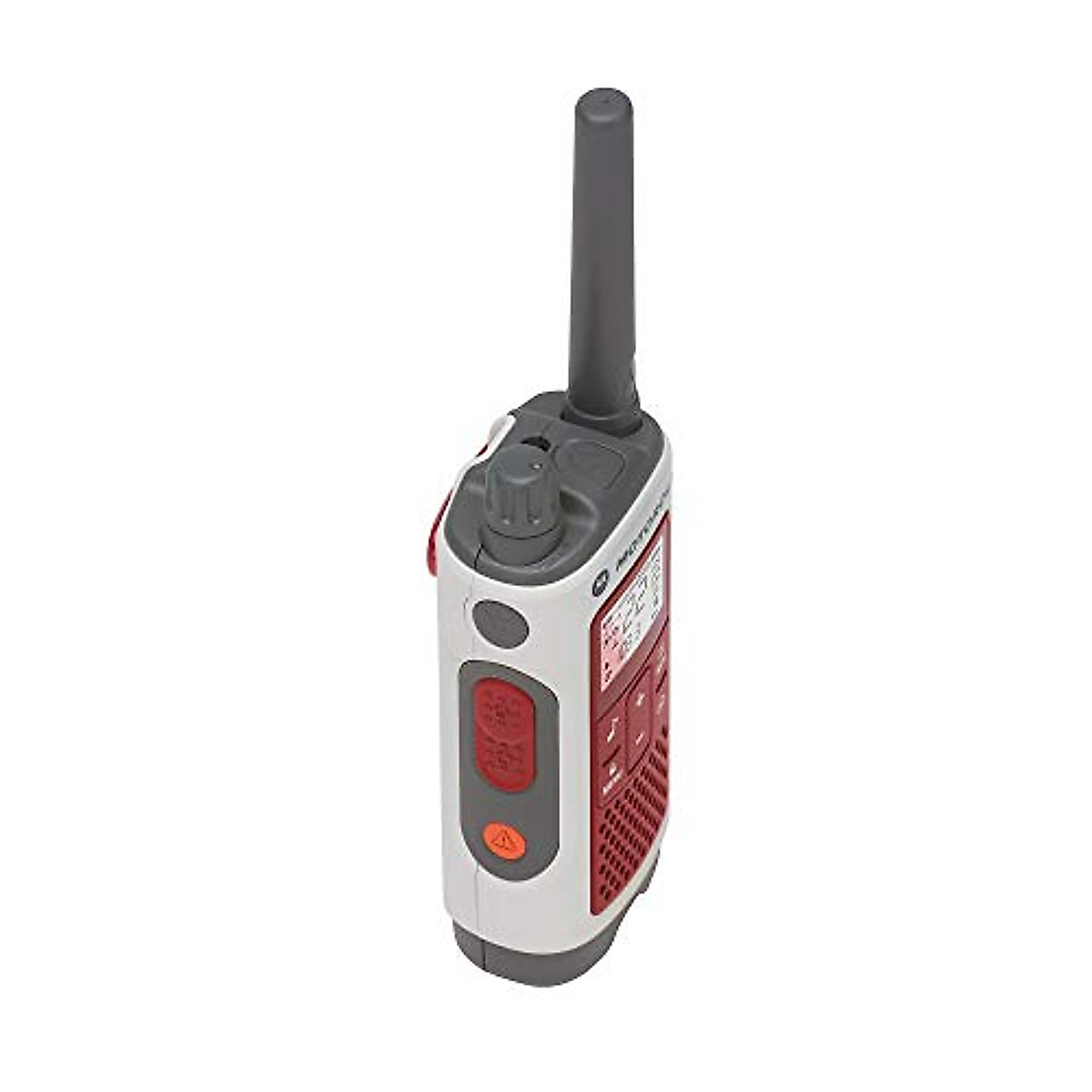 Motorola Solutions, Portable FRS, T482, Talkabout, Two-Way Radios, Red Cross, Emergency Preparedness, Rechargeable, 22 Channel, 35 Mile, White W/Red, 2 Pack