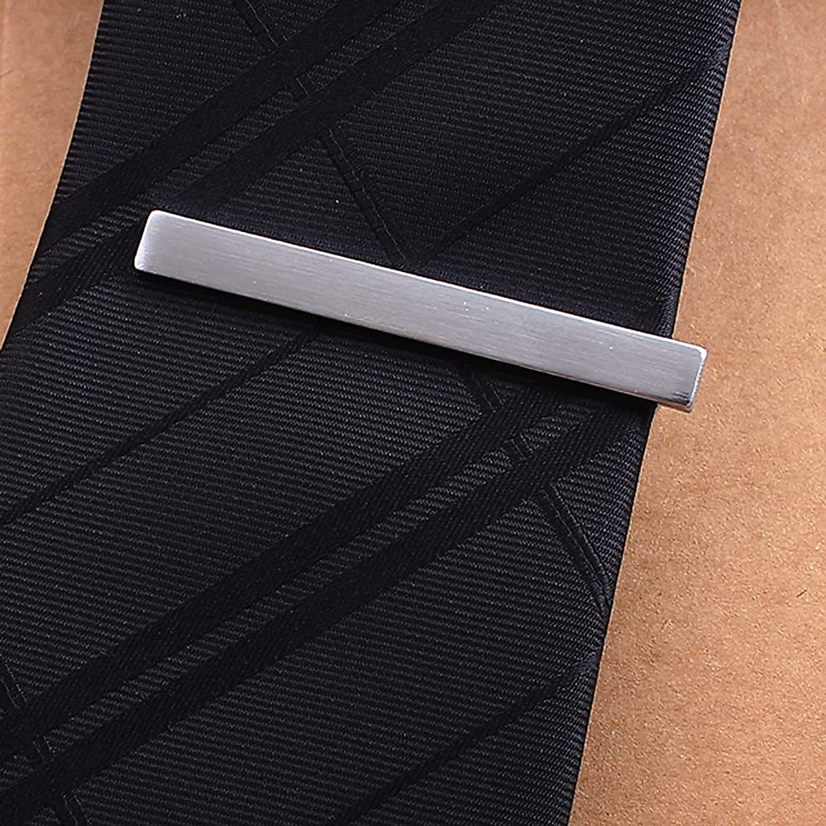 1Pcs Silver Stainless Steel Men's Tie Clip Necktie Pinch Clasp