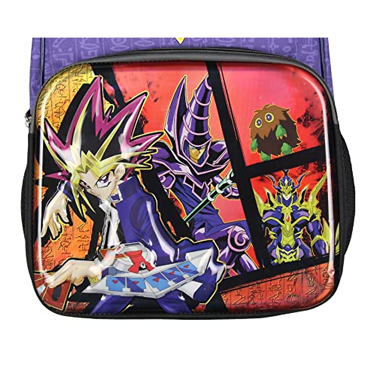 Yu-Gi-Oh! 16" Molded Backpack Battle Ready Yugi Dark Magician Black Luster Soldier Character Travel Backpack