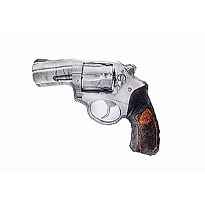 Caliber Gourmet Hug Soft Tactical Revolver Gun Cushion Pillow, Cotton, Plush Stuffed, Throw Pillow, Decorative, Loved by Military Personnel, Veterans, Hunters, Gun Lovers