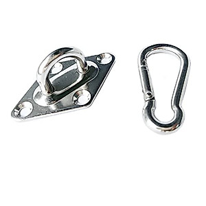 2 Sets Heavy Duty Hammock Hanging Kit,Stainless Steel Hammock Stands for Wall Ceiling Mount,Wall Ceiling Hook for Tree Swing Rope Hammock Chair Yoga Hardware Kit Hanging Hooks,Shade Sail Hardware