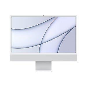 Apple 2021 iMac All in one Desktop Computer with M1 chip: 8-core CPU, 7-core GPU, 24-inch Retina Display, 8GB RAM, 256GB SSD Storage, Matching Accessories. Works with iPhone/iPad; Silver