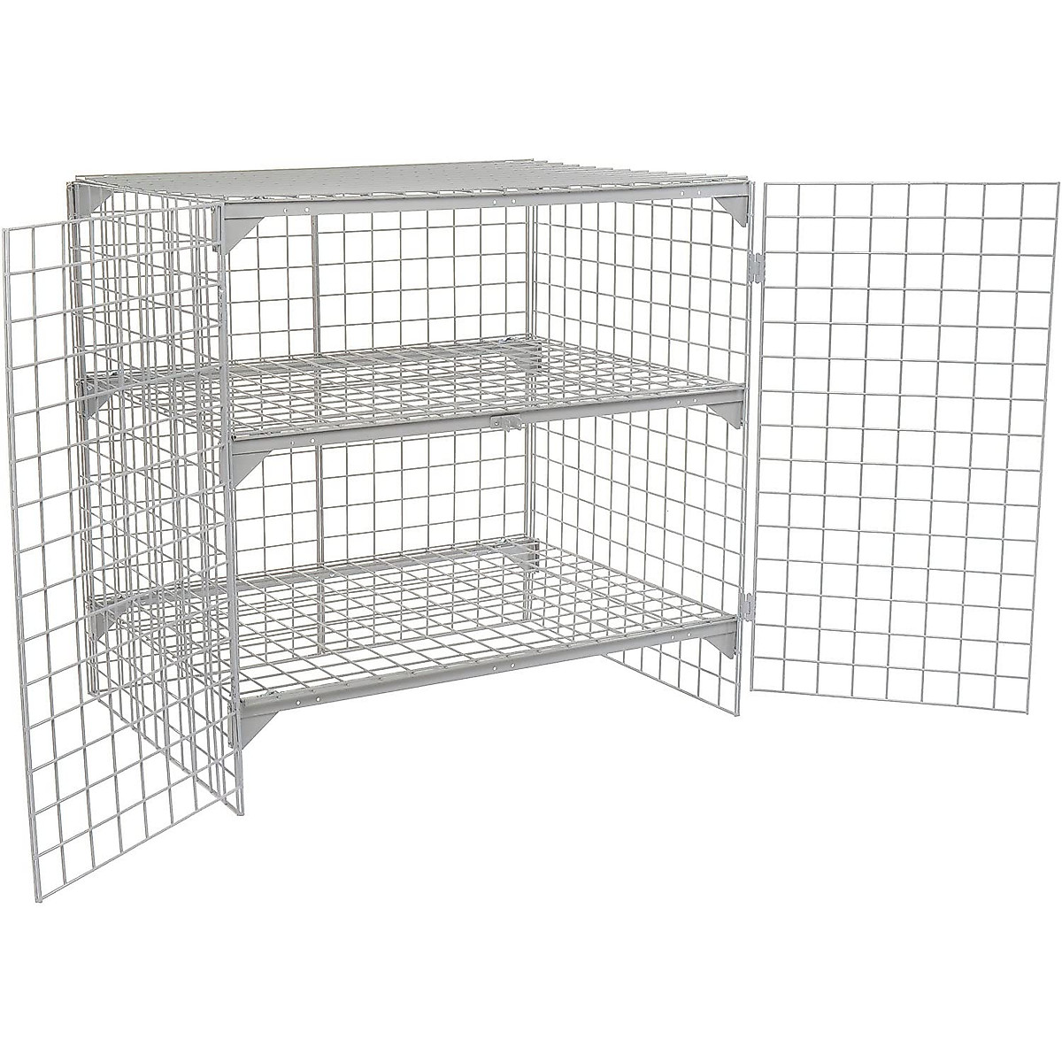 Global Industrial Wire Mesh Security Cage, 48 x 24 x 48