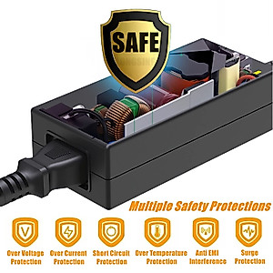 LONGSING 12V 5A Power Supply Adapter, AC 100-240V to DC 12V, Input 100V-240V, Output 12V 5A 60W, with DC Female Connector, 5.5x2.5mm DC Output Jack for 5050 3528 LED Strip Module Light