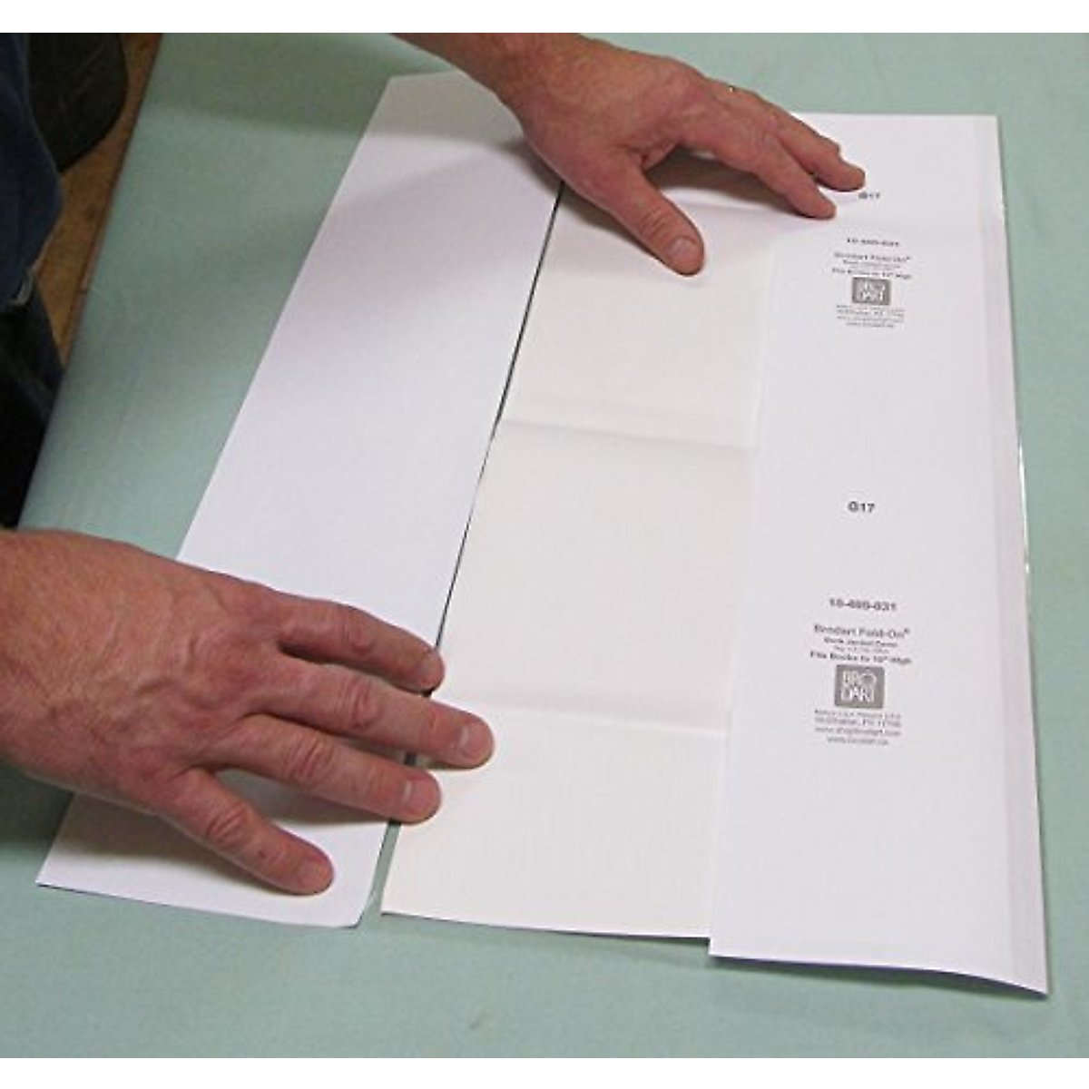 5 Yard Roll of 14" Brodart Fold-On Book Jacket Covers -- Center-Loading, Clear, Mylar, Adjustable