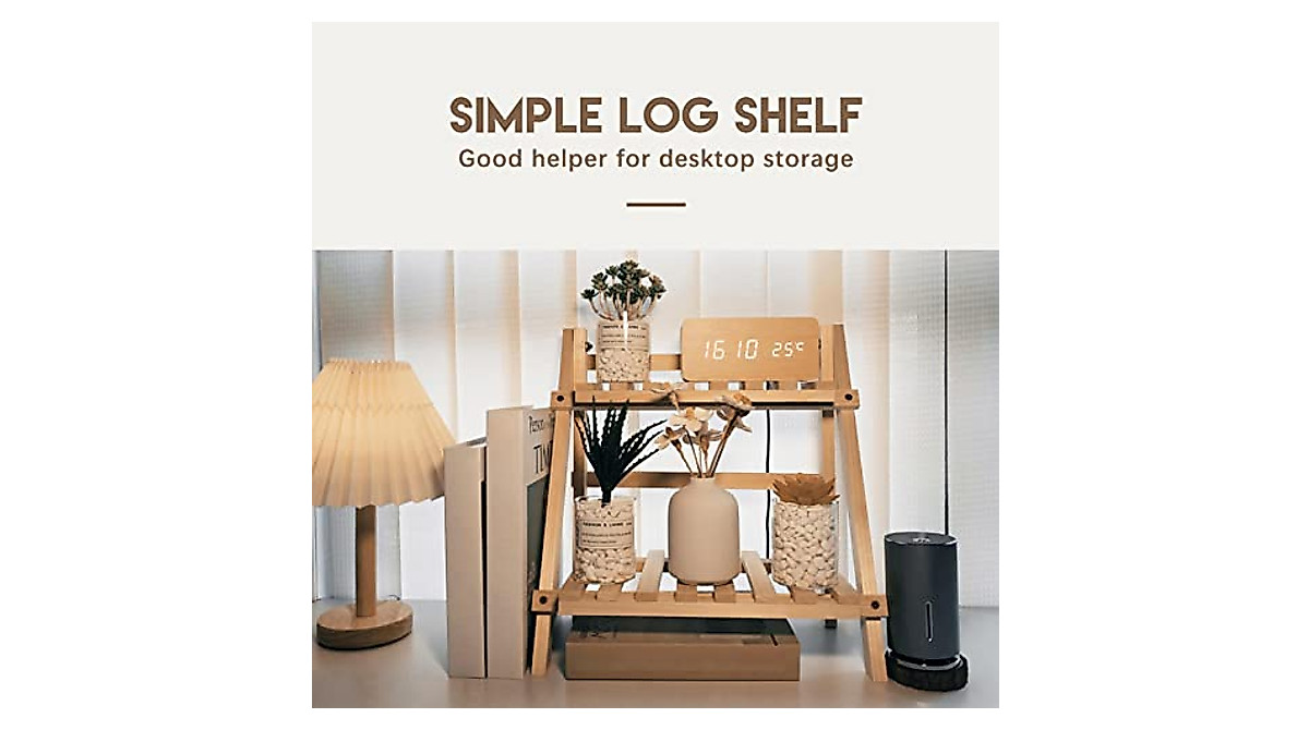 BestAlice Wooden Double Layer Rack - Organize Your Space